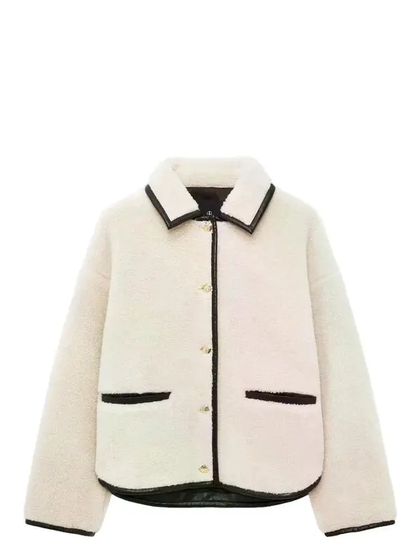 ANINE BING Camden Shearling Jacket - Cream