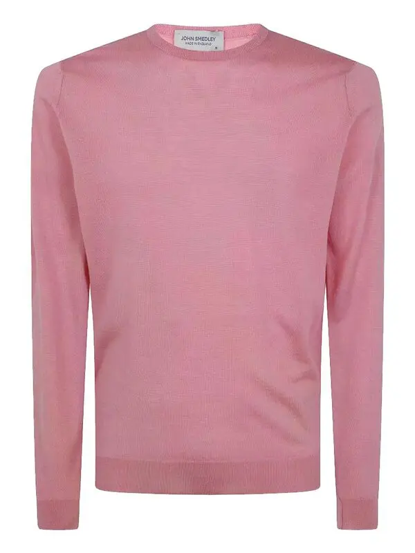 John Smedley Fine Knit V-neck T-shirt - Pink