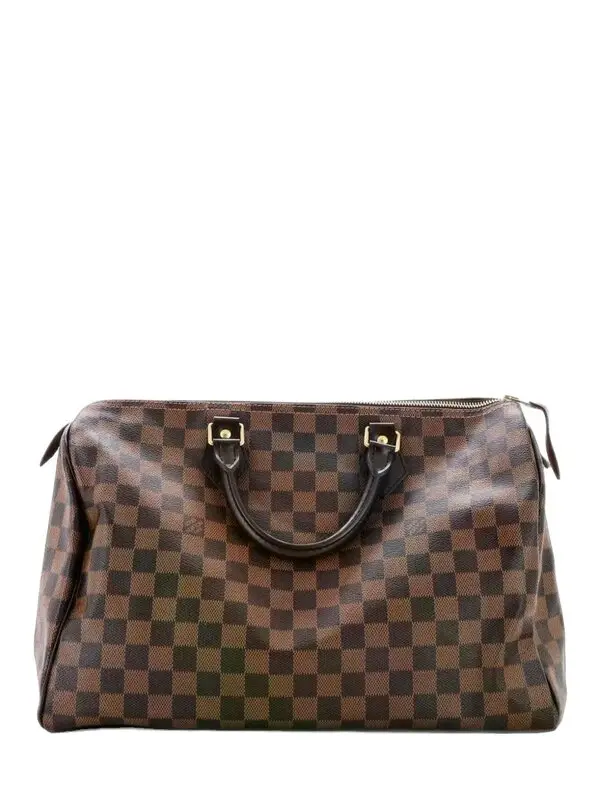 LOUIS VUITTON Speedy Handbag Damier 35 - Brown