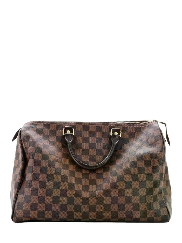 LOUIS VUITTON Speedy Handbag Damier 35 - Brown