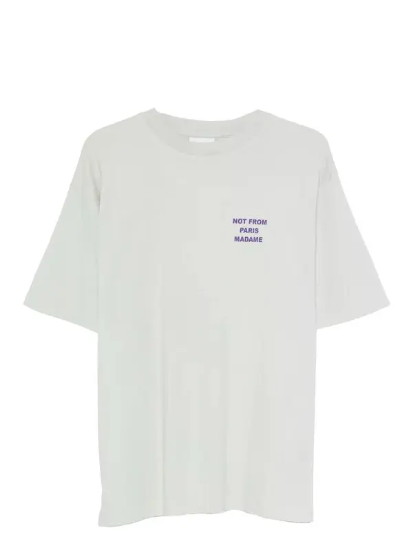 Drole De Monsieur Not From Paris Madame T-shirt - Grey