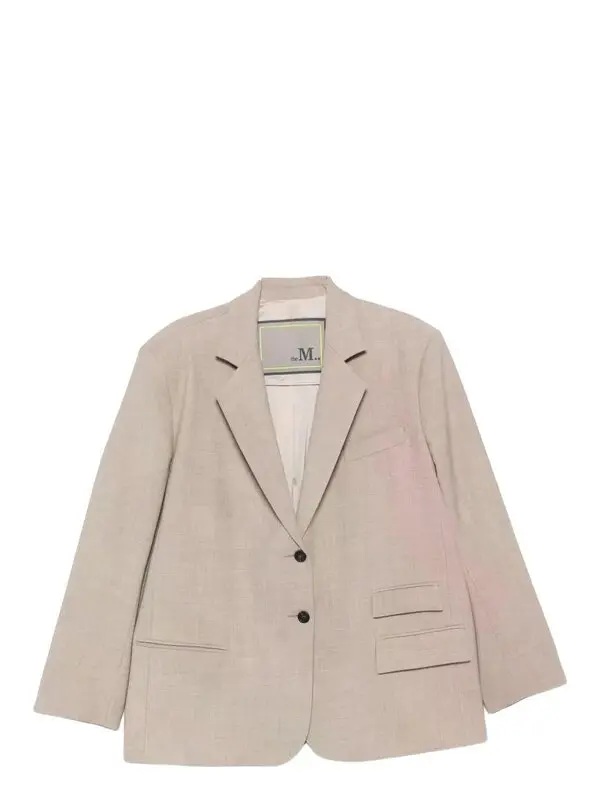 THE M.. Carmen Single-breasted Blazer - Neutrals
