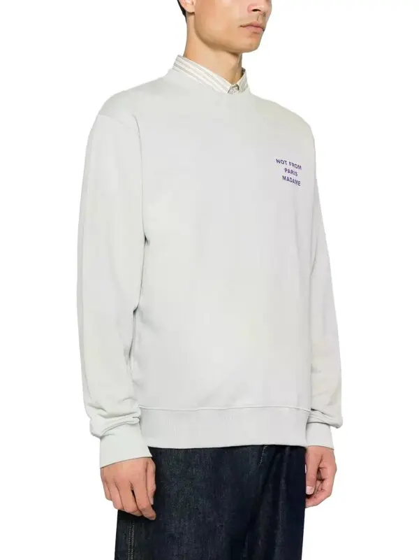 Drole De Monsieur Not From Paris Madame" Sweatshirt - Grey