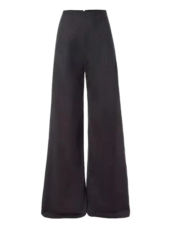 Monse High-waist Corset-style Trousers - Grey