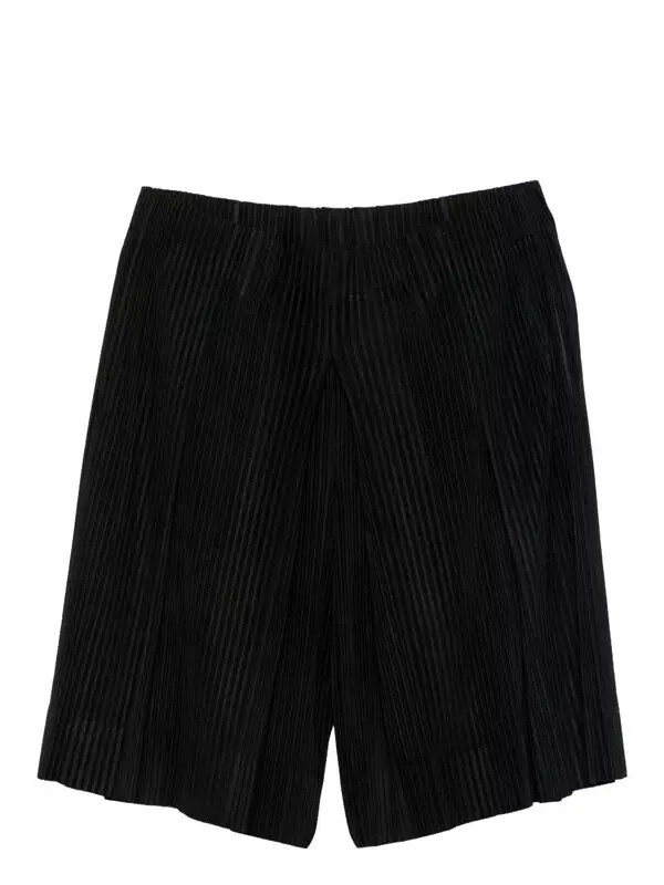 Issey Miyake Pleated Texture Shorts - Black