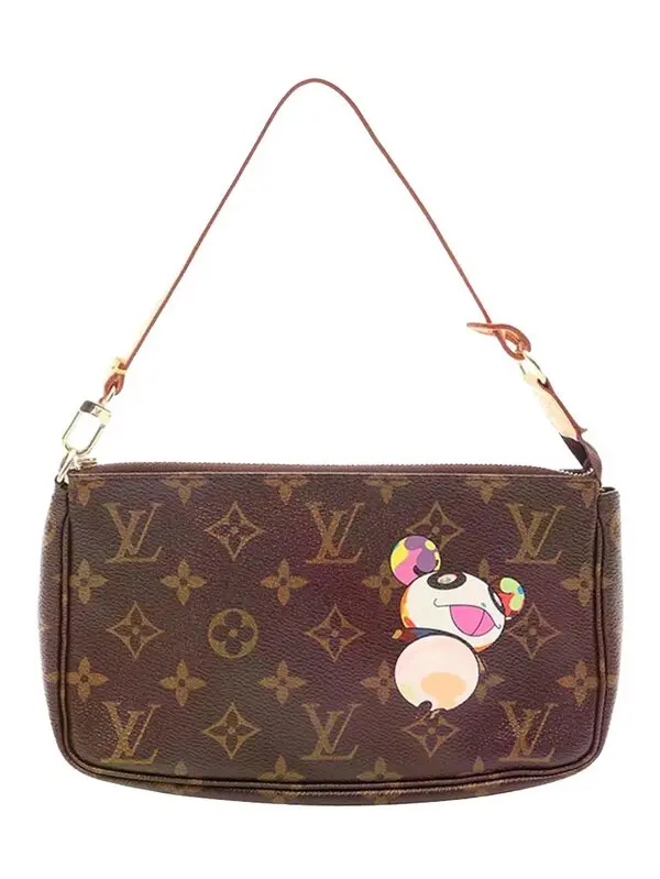 LOUIS VUITTON Monogram Panda Pochette Accessoires Shoulder Bag - Brown