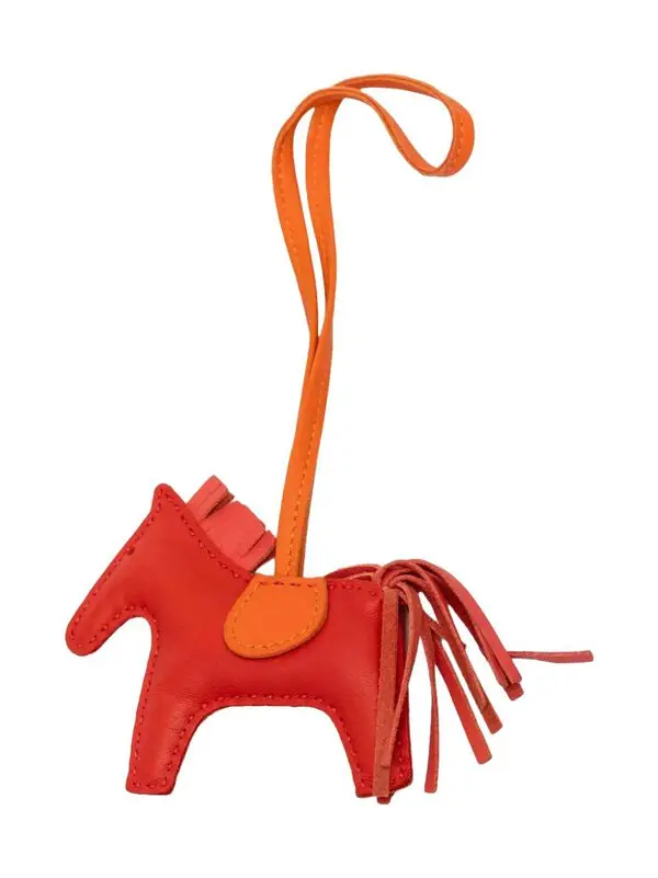 Hermès 2005-2018 Milo Lambskin Grigri Rodeo Bag Charm Pm - Red