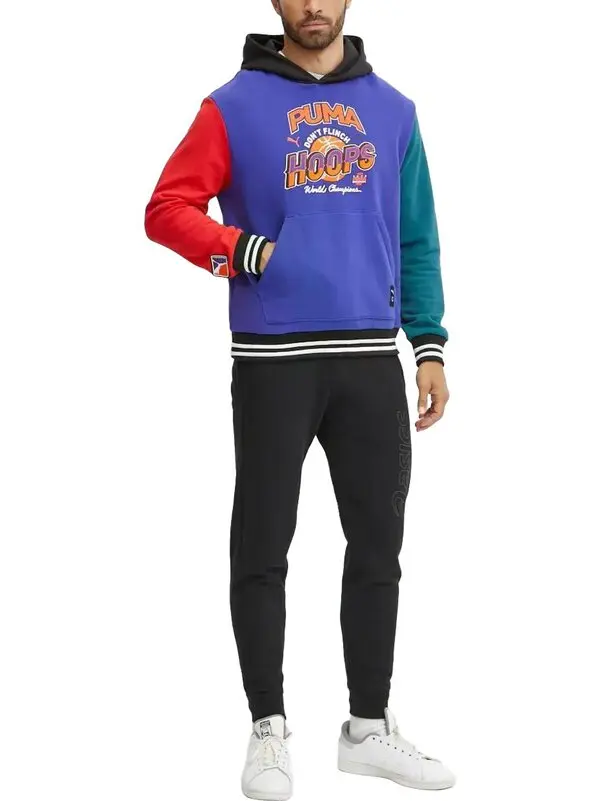PUMA Colour-block Graphic Hoodie - Blue