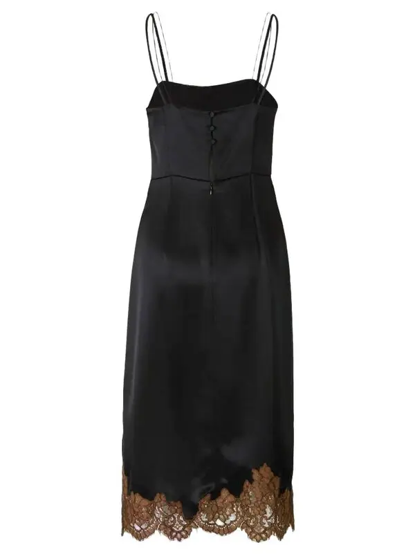 Dorothee Schumacher Statement Lace-trim Midi Dress - Black
