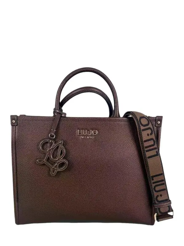 Liu Jo Logo Plaque Tote Bag - Brown