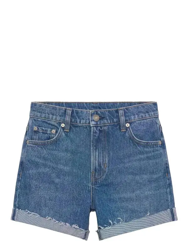 REFORMATION Sutton Low-rise Denim Shorts - Blue