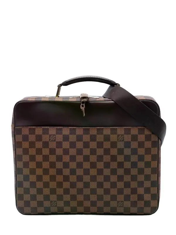 LOUIS VUITTON Damier Ebene Business Bag - Brown