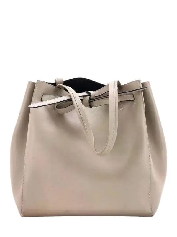 Celine Phantom Tie Cabas Leather Medium Tote Bag - Neutrals