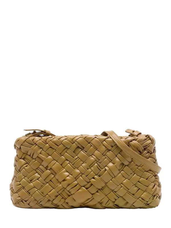 Bottega Veneta Woven Nappa Leather Shoulder Bag - Brown