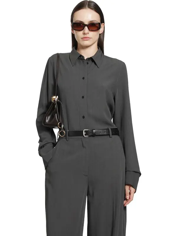 TOTEME Washed Lightweight Shirt - Black