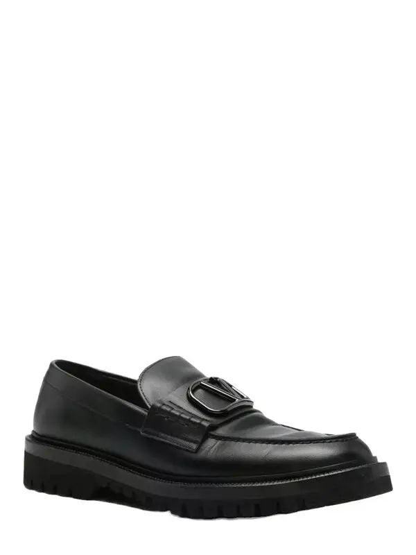 Valentino Garavani Vlogo Signature Loafers - Black