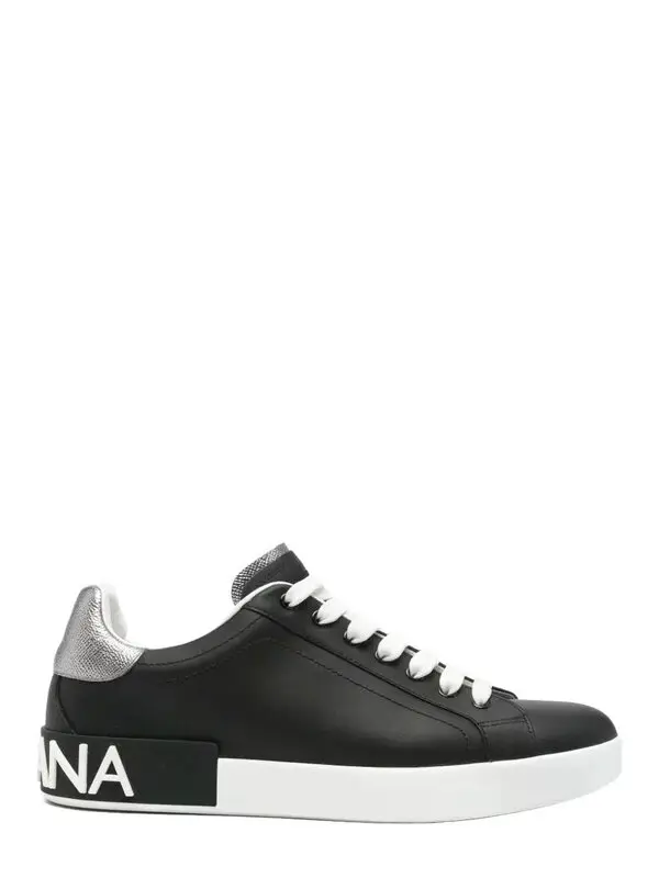 Dolce & Gabbana Logo Patch Low-top Sneakers - Black