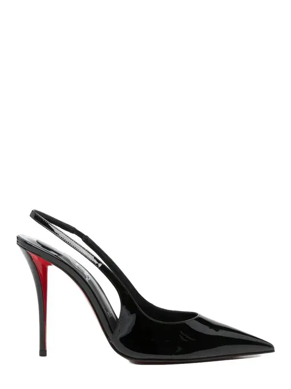 CHRISTIAN LOUBOUTIN Patent Slingback Pointed Toe Pumps - Black