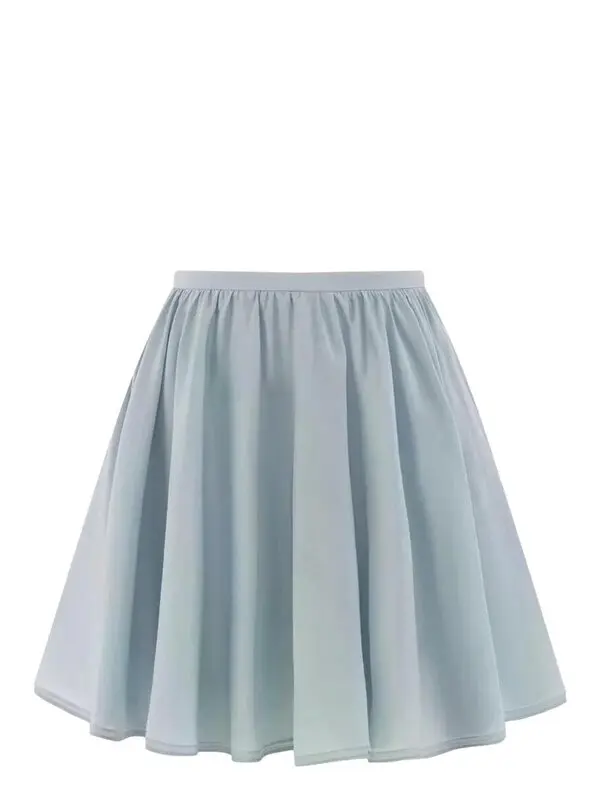 12 STOREEZ Orchard Gathered Mini Skirt - Blue
