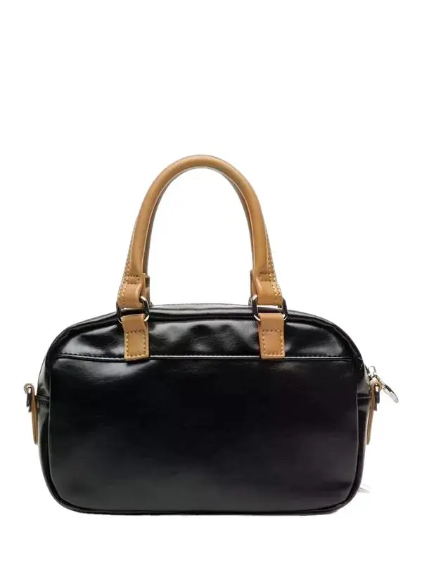 Iceberg Logo Charm Tote Bag - Black