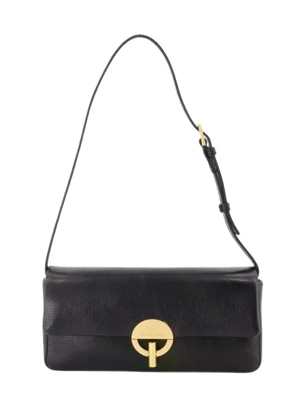 Vanessa Bruno Moon Leather Shoulder Bag - Black