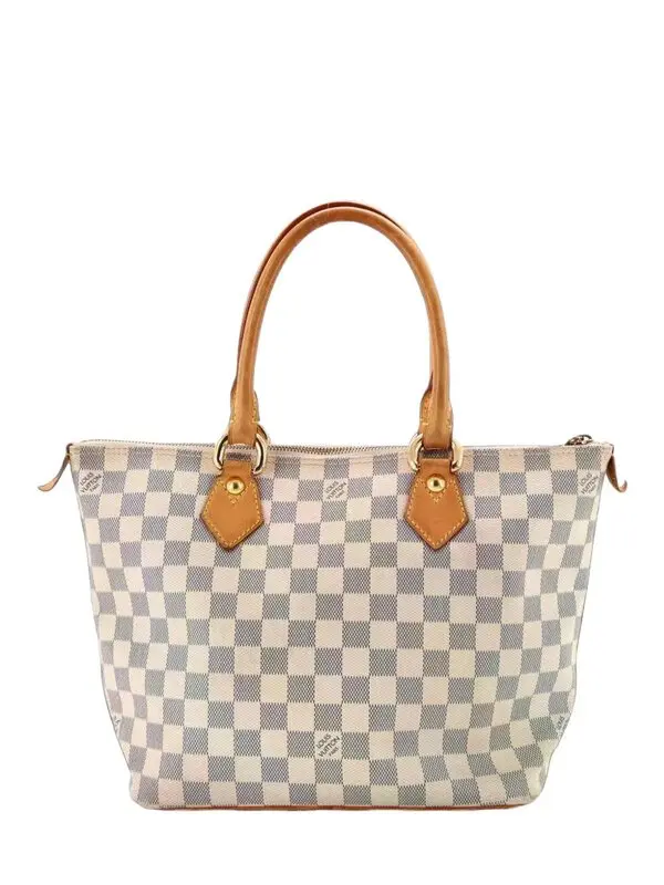 LOUIS VUITTON Saleya Handbag Damier Pm Tote Bag - White