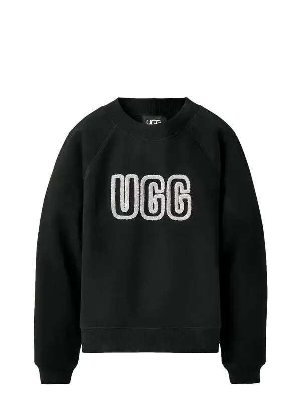 UGG Logo Detail Crewneck Sweatshirt - Black