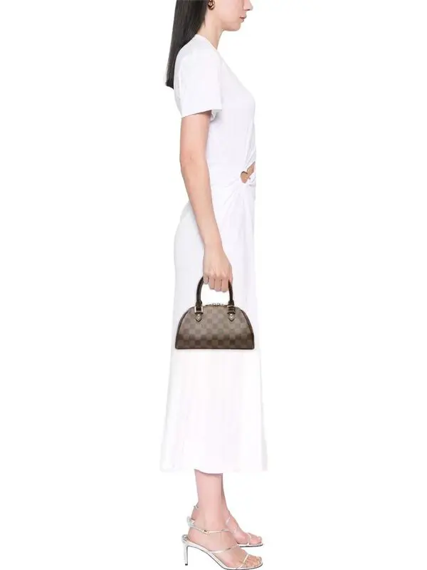 LOUIS VUITTON Damier Ebene Mini Ribera Handbag - Brown