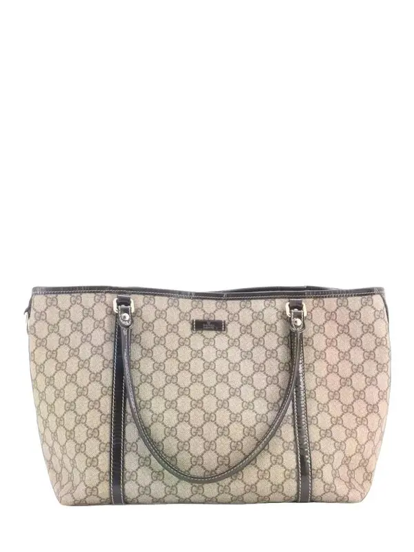 Gucci Joy Gg Coated Canvas Medium Tote Bag - Brown