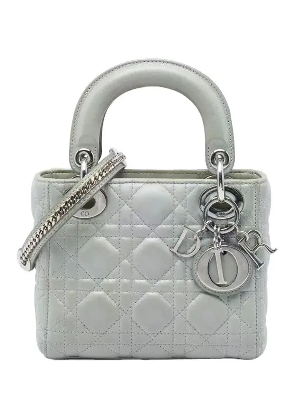 Dior Mini Lady Satchel - Silver