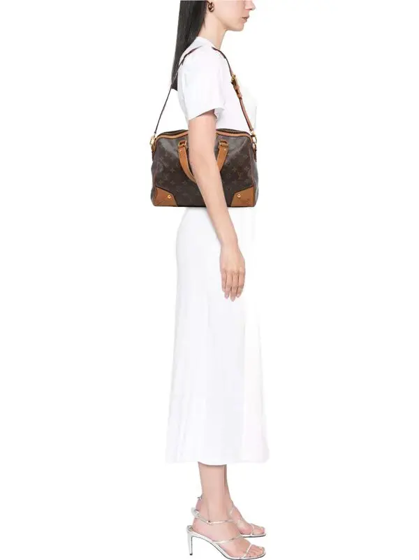 LOUIS VUITTON Monogram Retiro Pm Satchel - Brown