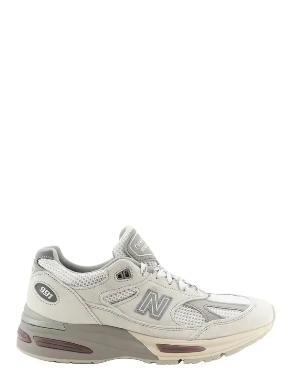 NEW BALANCE U991 Mesh And Suede Sneakers - Grey