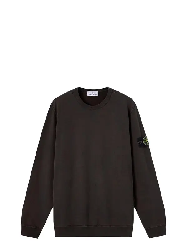 Stone Island Organic Cotton Crewneck Sweatshirt - Grey