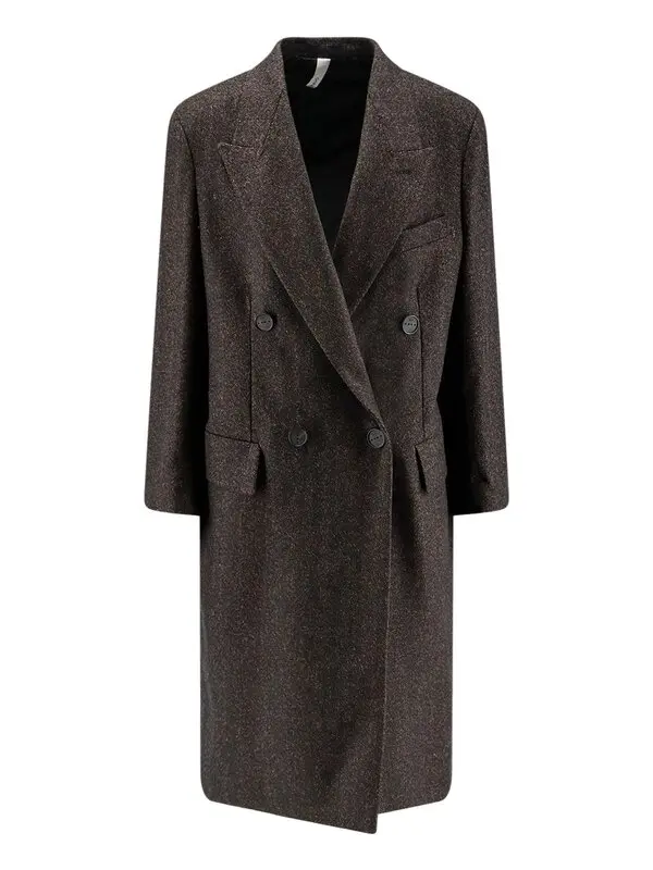 HEVO Martina Franca Wool Blend Coat - Black