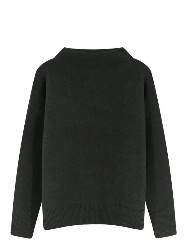 Vince Cashmere Oversized Turtleneck Sweater - Green