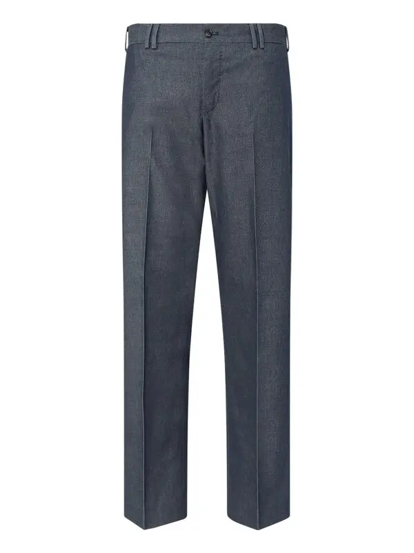 PT TORINO Michael Wool Cotton Blend Trousers - Blue