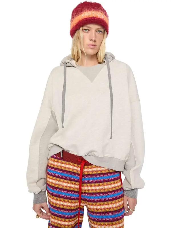 MOTHER The Half Base Hoodie - Grey