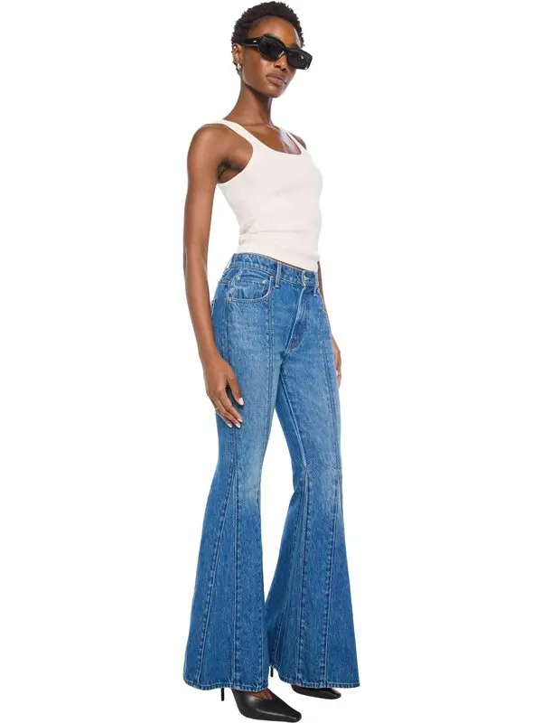 MOTHER The Seamed Dollop Jeans - Blue