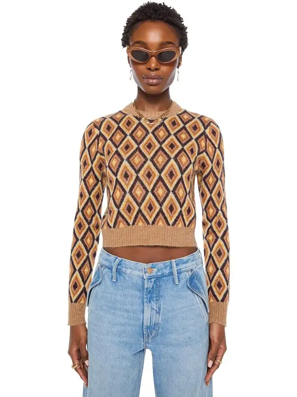 MOTHER The Crop Jumper Sweater - Multi