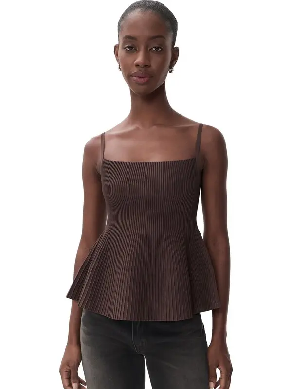 DL1961 Peplum Tank - Truffle