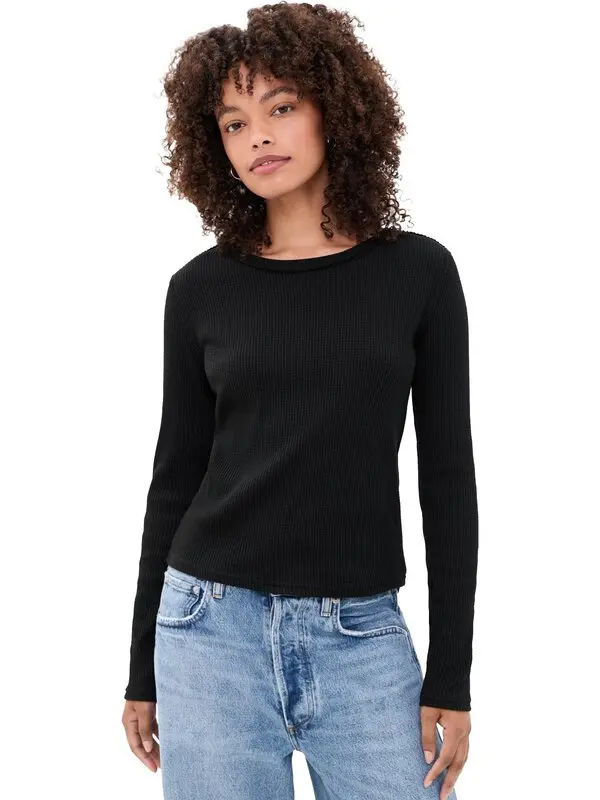 Z Supply Arlet Mini Thermal Top - Black