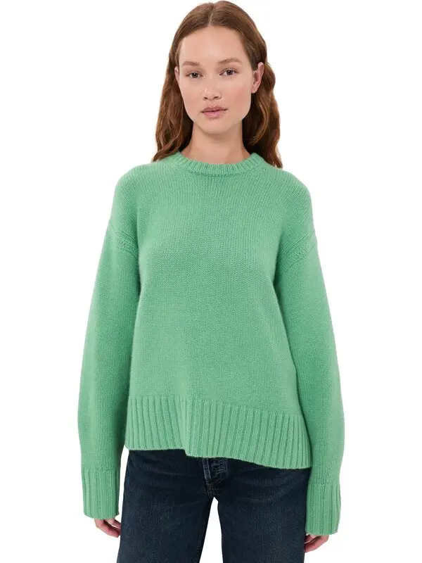 Guest In Residence Cozy Crew Cashmere Pullover - Highland