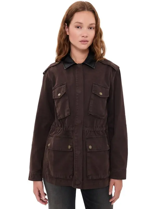Good American The Field Jacket - Espresso