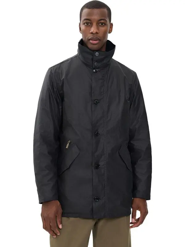 Barbour Modern Powell Wax Jacket - Navy