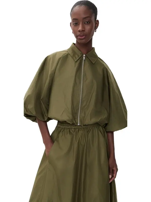 Cinq À Sept Paulina Zip-up Jacket - Dark Olive