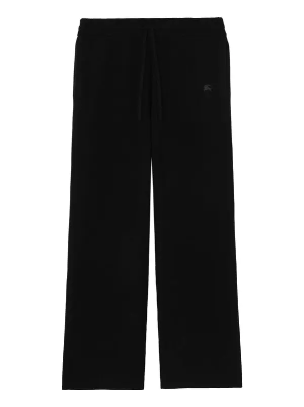 Burberry Cashmere-blend Ekd Track Pants - Black