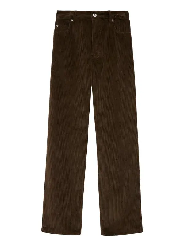 Loewe Corduroy Straight-leg Trousers - Brown
