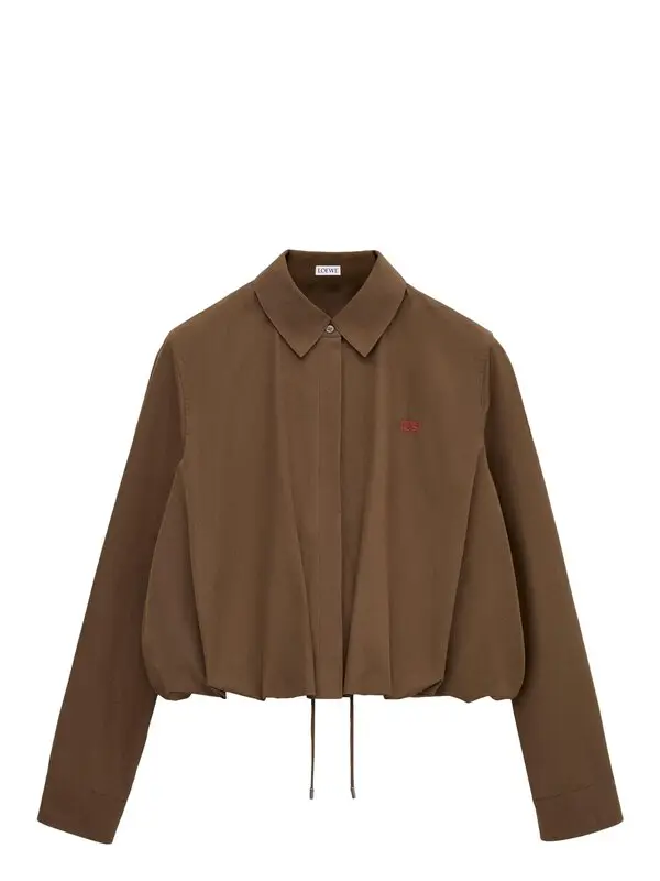 Loewe Drawstring Hem Shirt - Brown