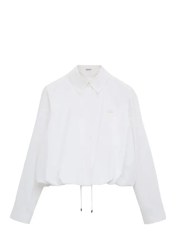Loewe Drawstring-hem Shirt - White