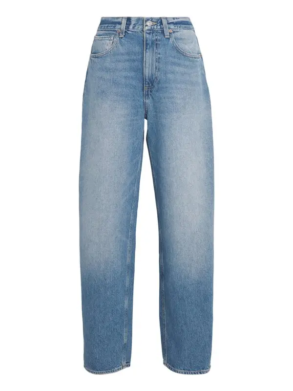 Paige High-rise Tapered Emilie Jeans - Blue